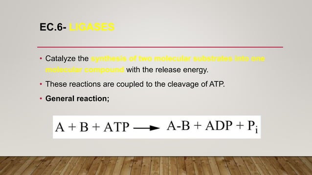 Nomenclature and Classification of enzyme | PPTX | Chemistry | Science