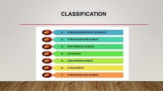 Nomenclature and Classification of enzyme | PPTX