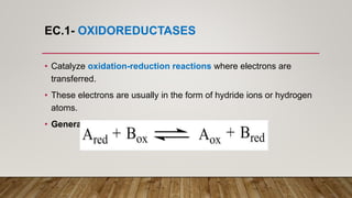 Nomenclature and Classification of enzyme | PPTX