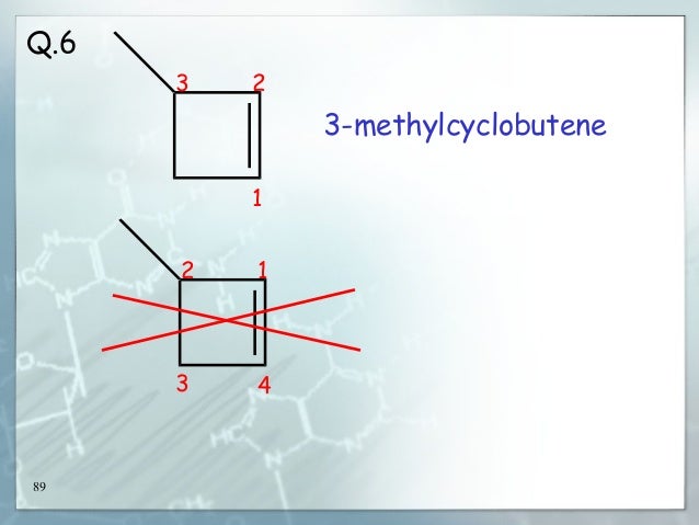 Nomenclature and introduction of major functional groups