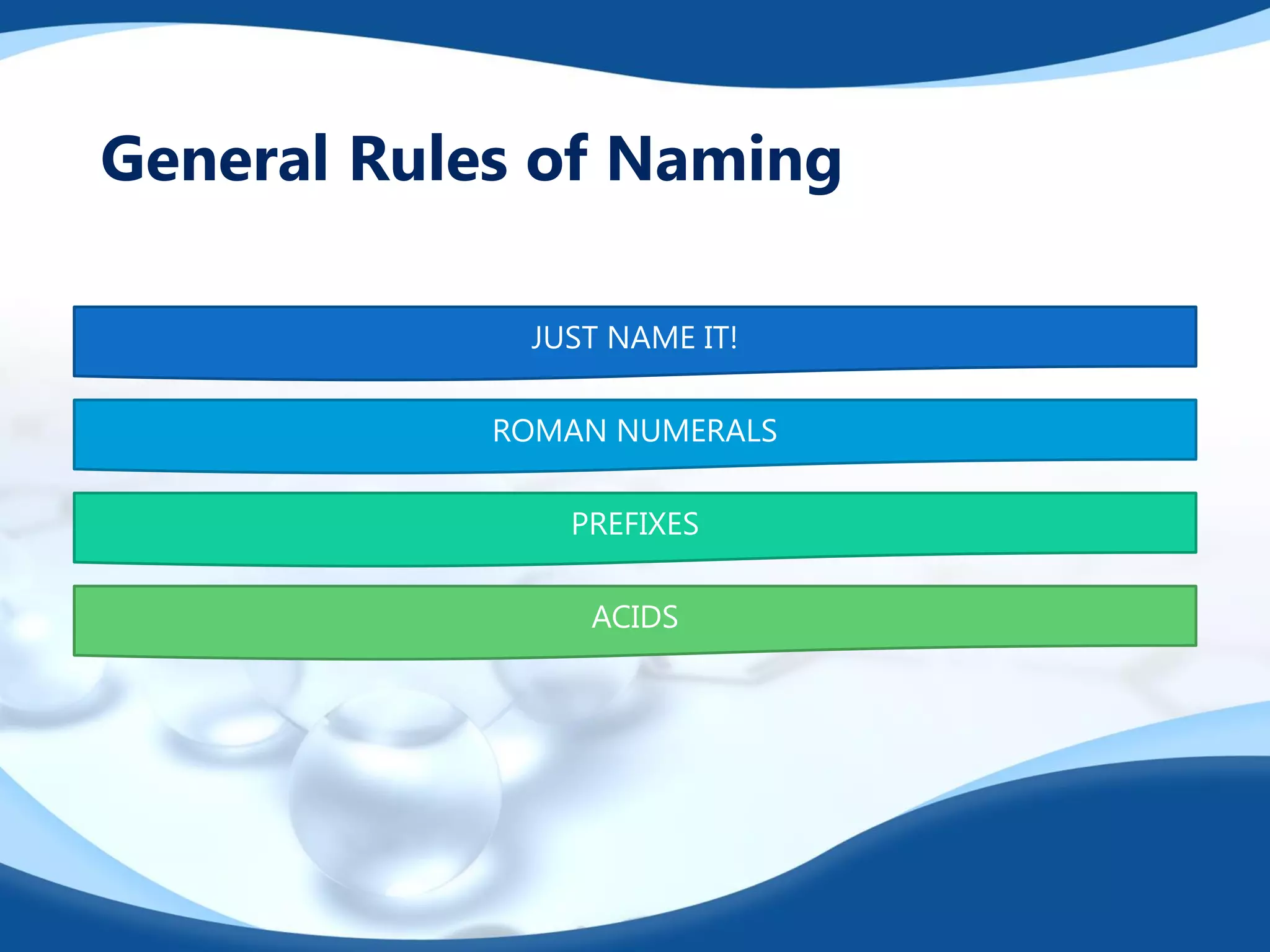 Nomenclature naming compounds ppt | PDF | Chemistry | Science