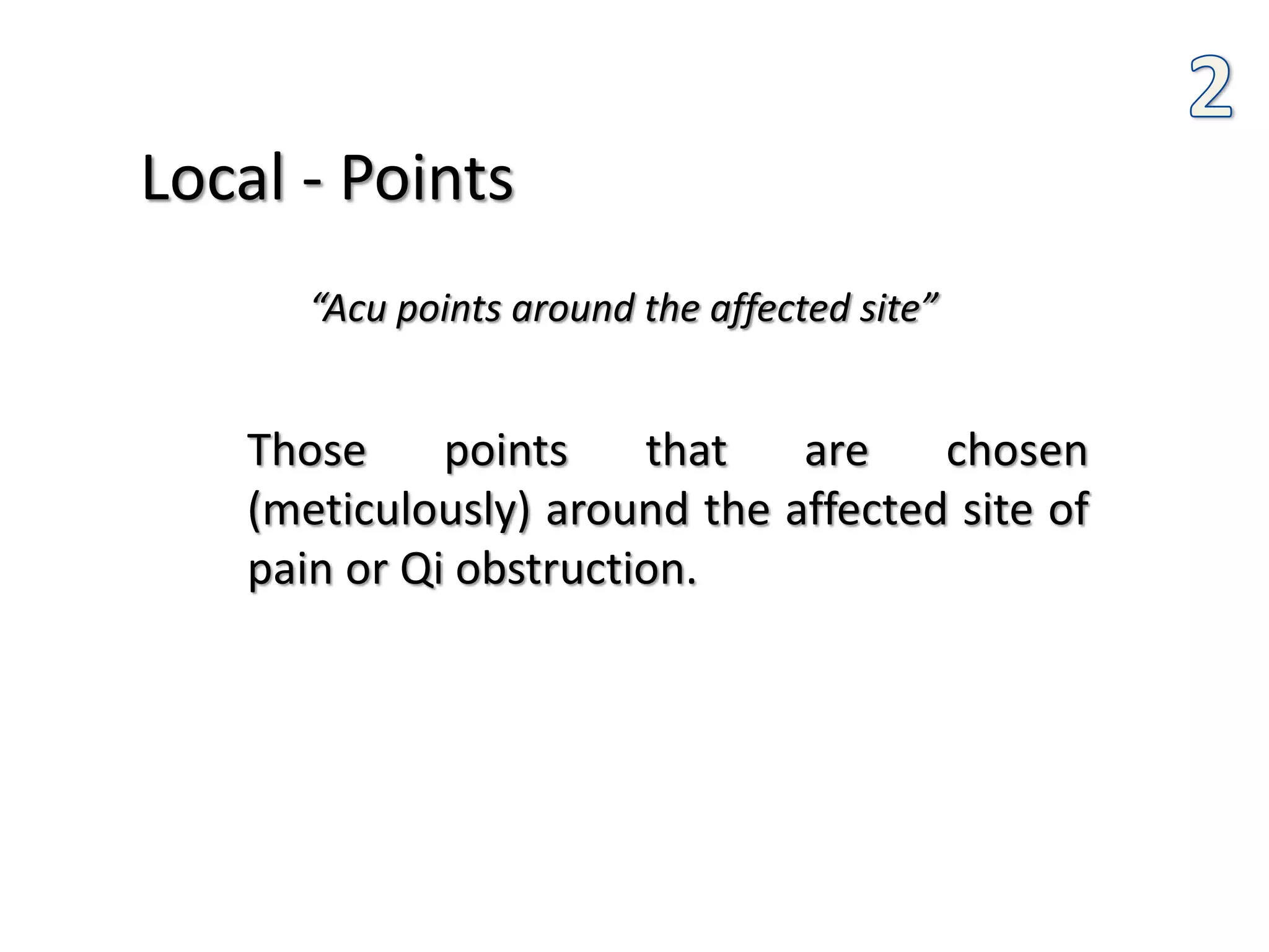 Nomenclature of acu points | PPTX