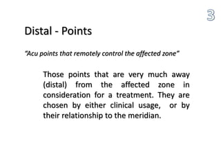 Nomenclature of acu points | PPTX