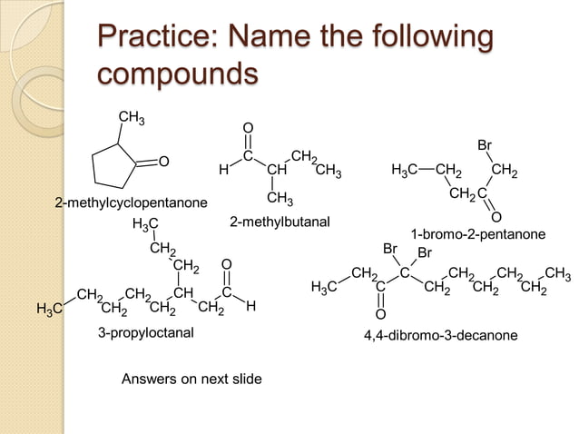 Nomenclature of aldehydes and ketones | PPTX