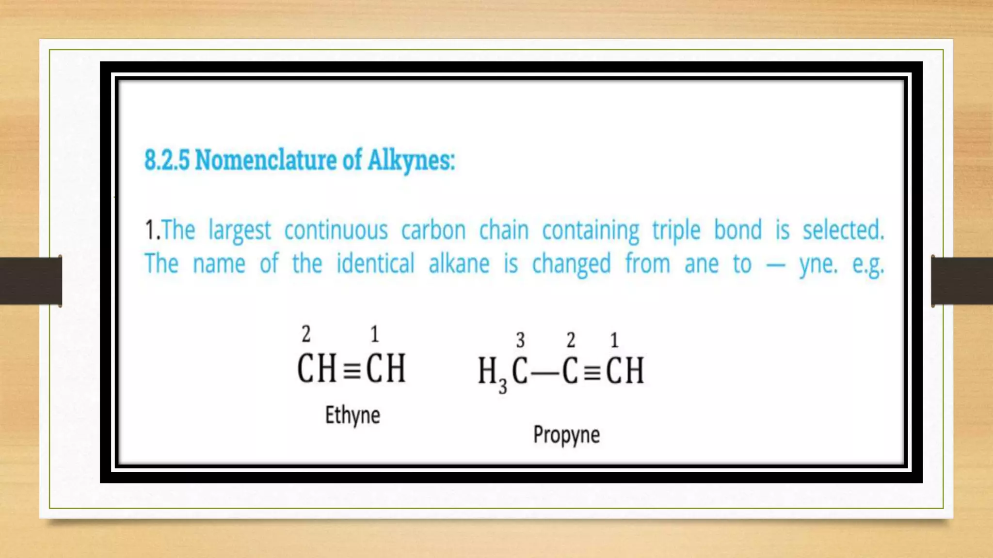 Nomenclature of alkynes | PPTX