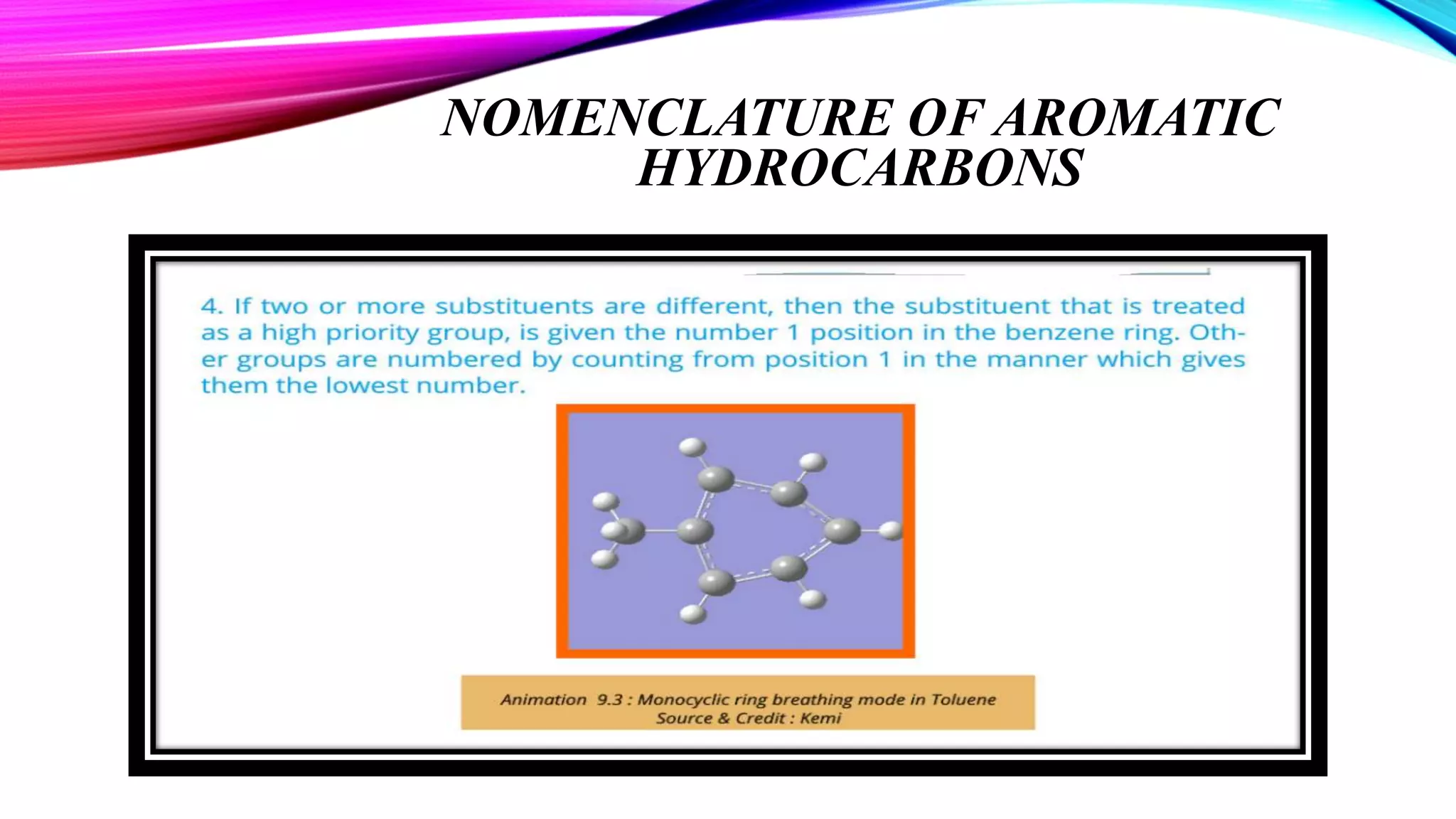 Nomenclature of aromatic hydrocarbons | PPTX