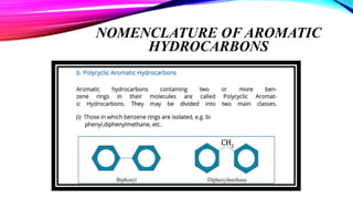 Nomenclature of aromatic hydrocarbons | PPTX