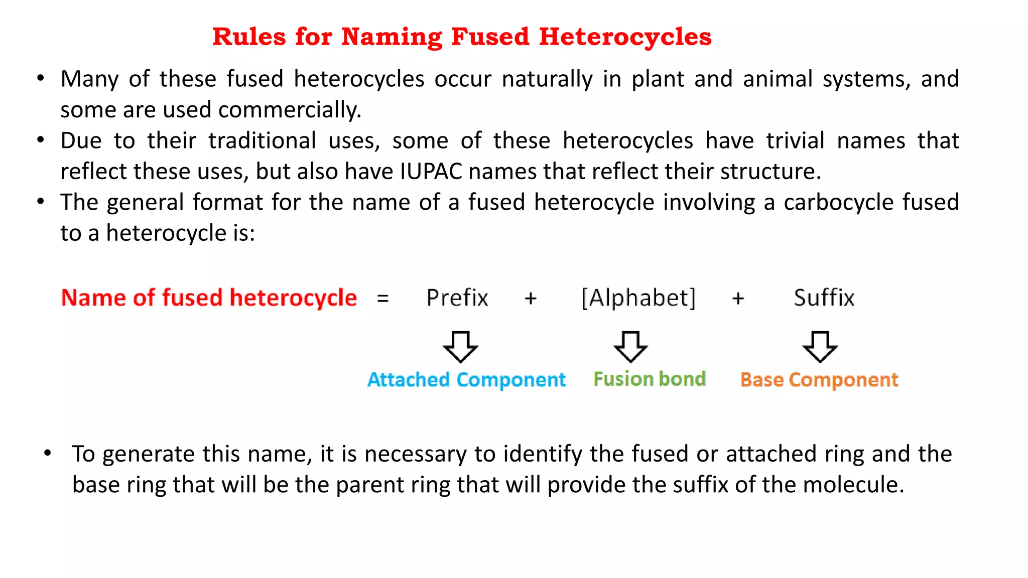 Nomenclature of heterocyclic bicyclic compound | PPTX