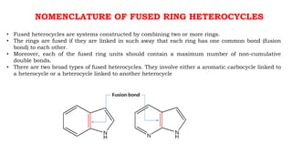 Nomenclature of heterocyclic bicyclic compound | PPTX