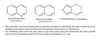 Nomenclature of heterocyclic bicyclic compound | PPTX