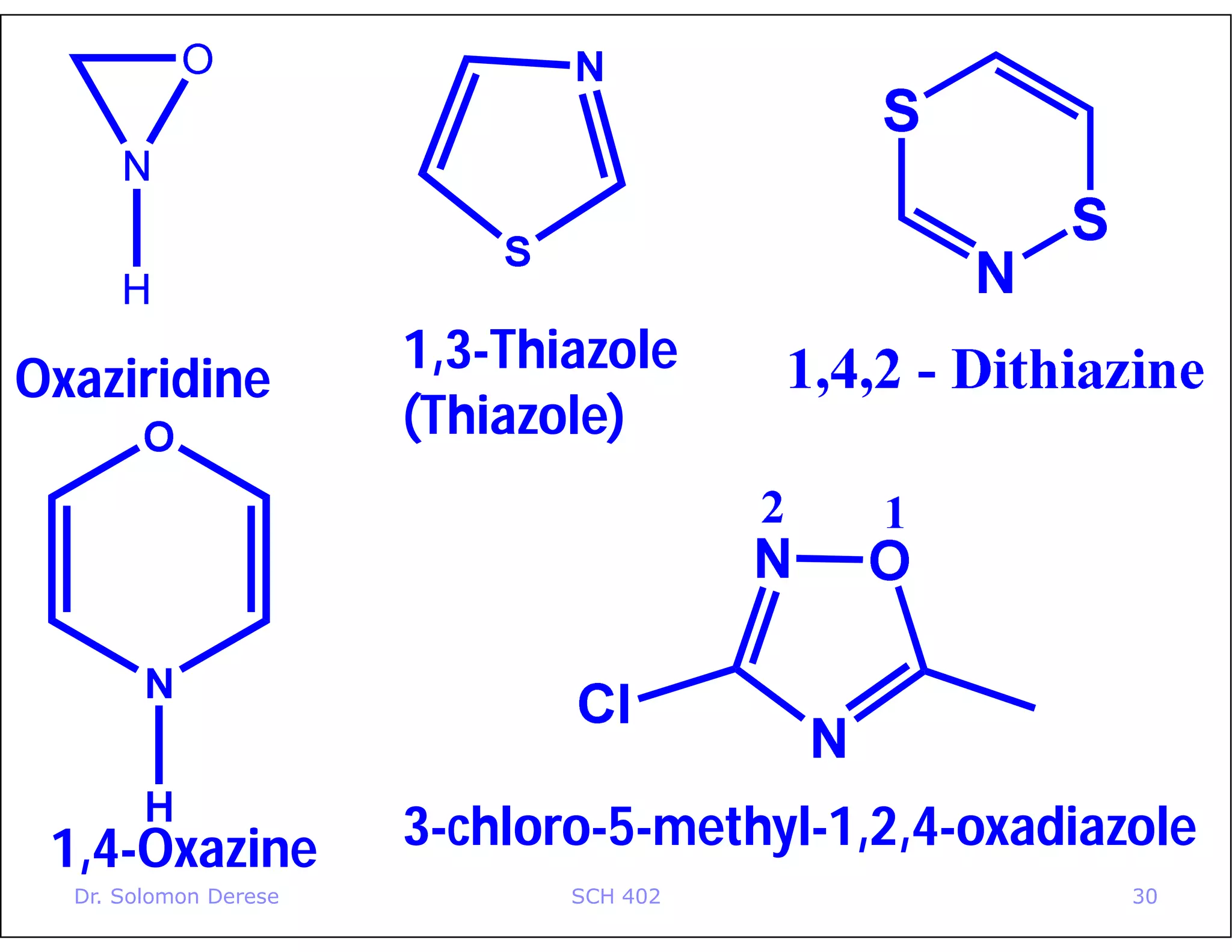 Nomenclature of heterocyclic compounds | PDF