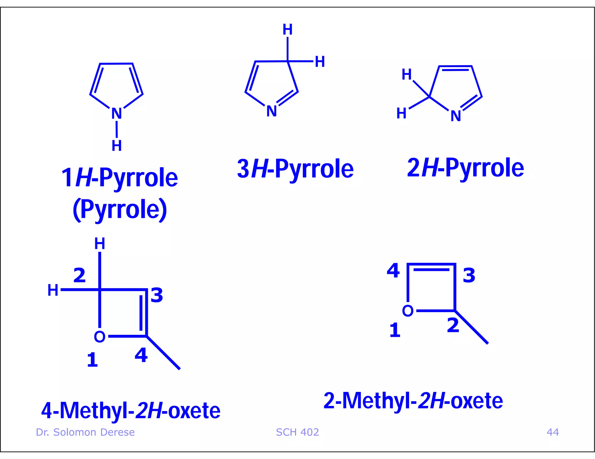 Nomenclature of heterocyclic compounds | PDF