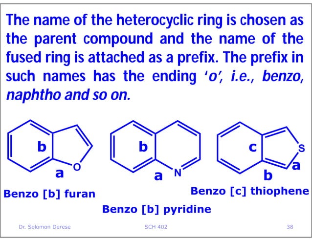 Nomenclature of heterocyclic compounds | PDF | Chemistry | Science