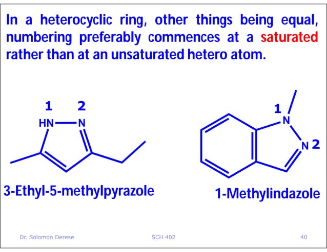 Nomenclature of heterocyclic compounds | PDF | Chemistry | Science