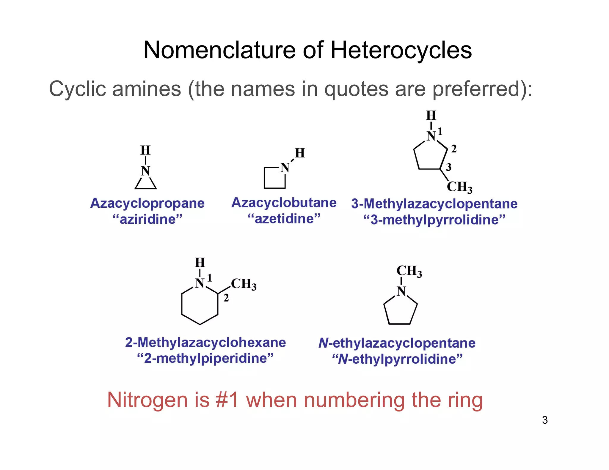 Nomenclature of heterocyclic compounds | PDF