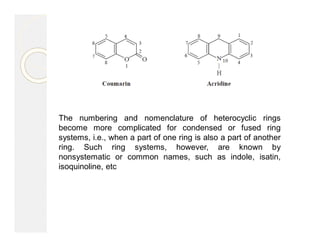 Nomenclature of heterocyclic compounds | PDF
