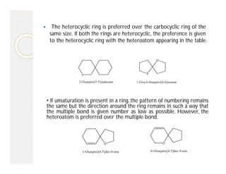 Nomenclature of heterocyclic compounds | PDF