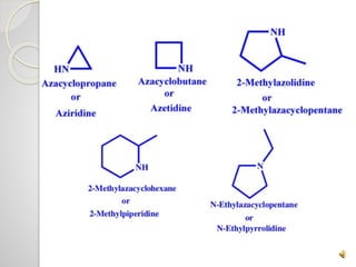 Nomenclature of heterocyclics part ii | PPTX
