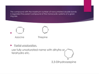 NOMENCLATURE OF HETEROCYLIC COMPOUNDS.pptx