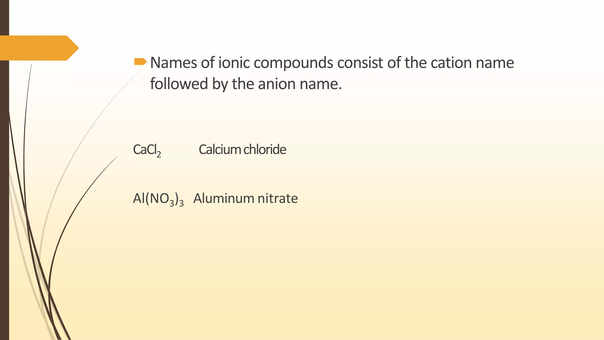 Nomenclature of inorganic Compounds | PPTX