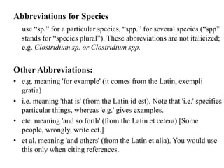 Nomenclature of microorganisms | PPTX