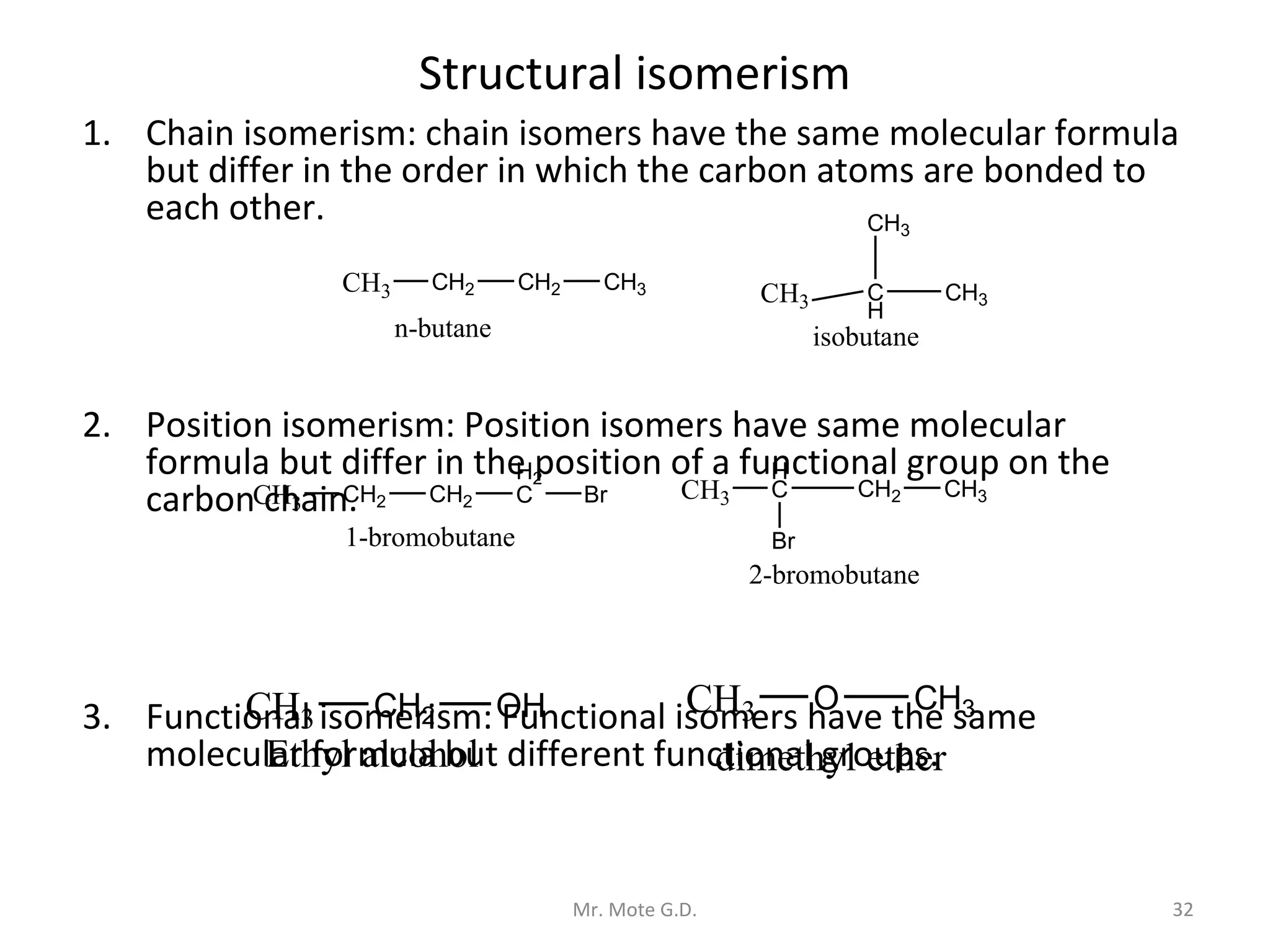 Classification, Nomenclature and structural isomerism of organic ...
