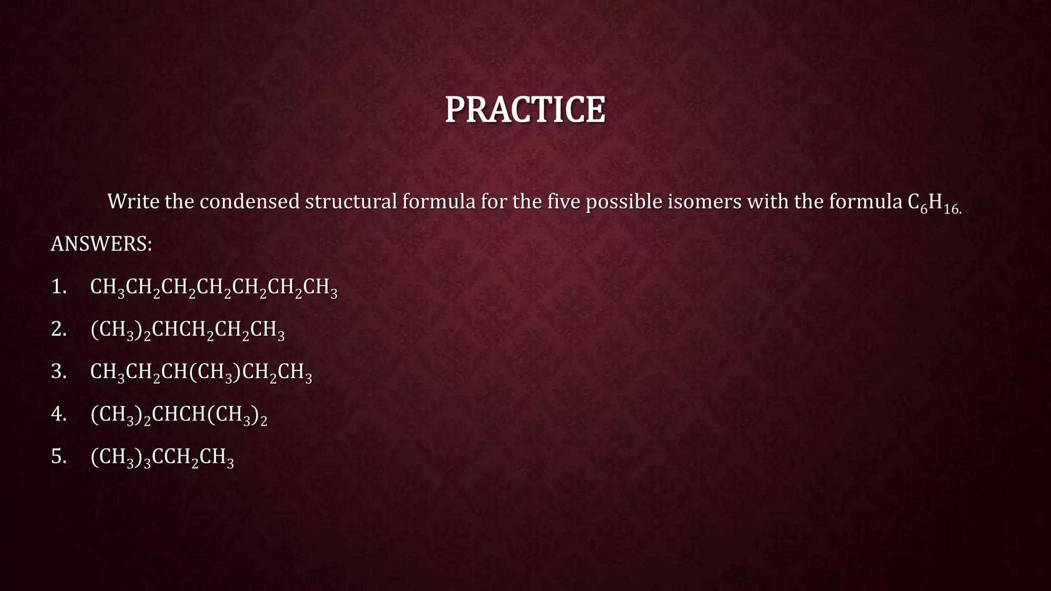 Nomenclature of Organic Compounds (IUPAC) | PPTX