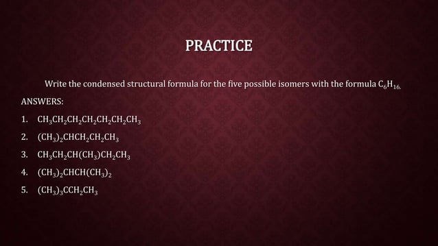 Nomenclature of Organic Compounds (IUPAC) | PPTX | Chemistry | Science