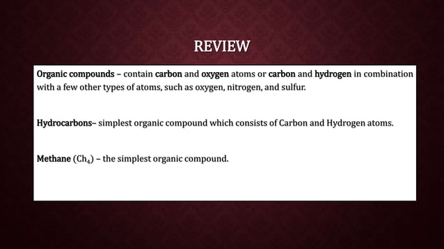Nomenclature of Organic Compounds (IUPAC) | PPTX | Chemistry | Science