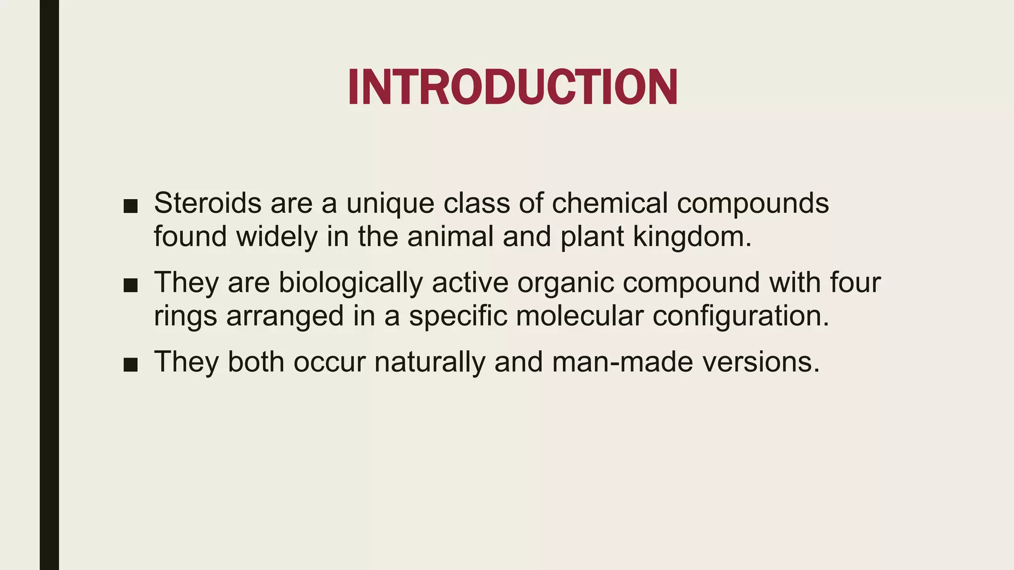 Nomenclature of steroids | PPTX