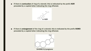 Nomenclature of steroids | PPTX