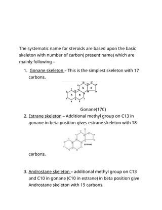 nomenclature of steroids ........................ | DOCX