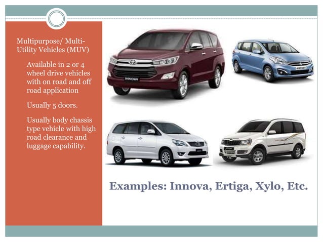 Nomenclature of vehicle | PPTX | Commercial Trucks | Auto Body Styles