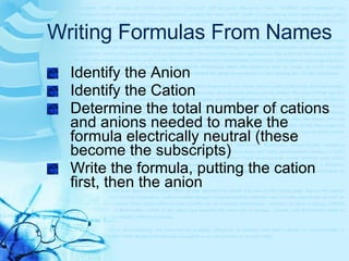 Nomenclature Part 3 | PPT