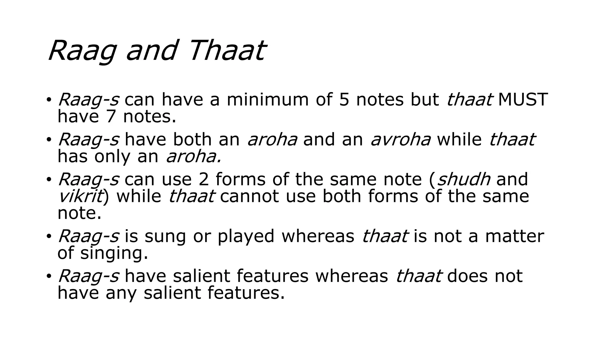 Nomenclatures of Indian Music - Keys terms used in Hindustani Style | PPTX