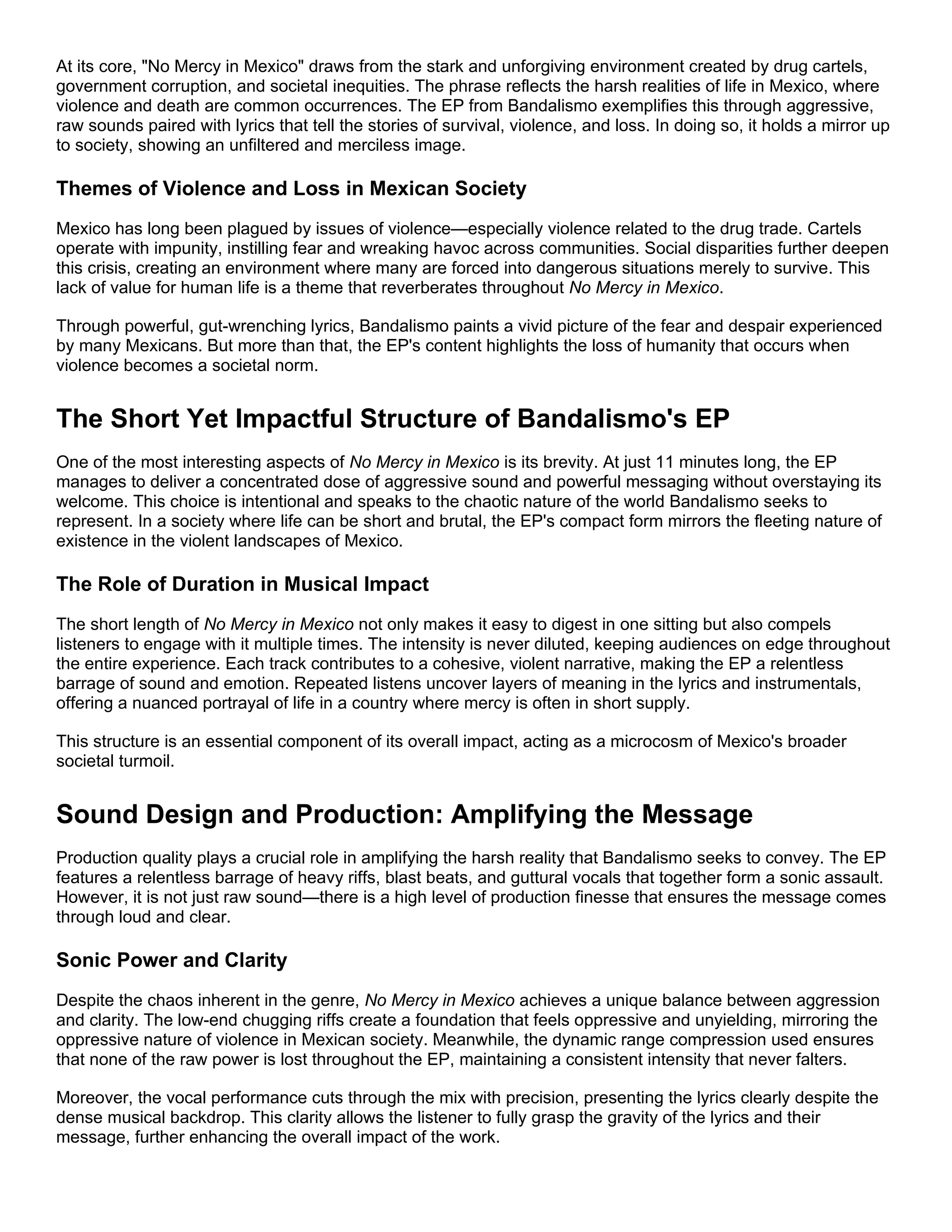 No Mercy in Mexico_ A Brutal Reflection of Societal Decay in Art and ...