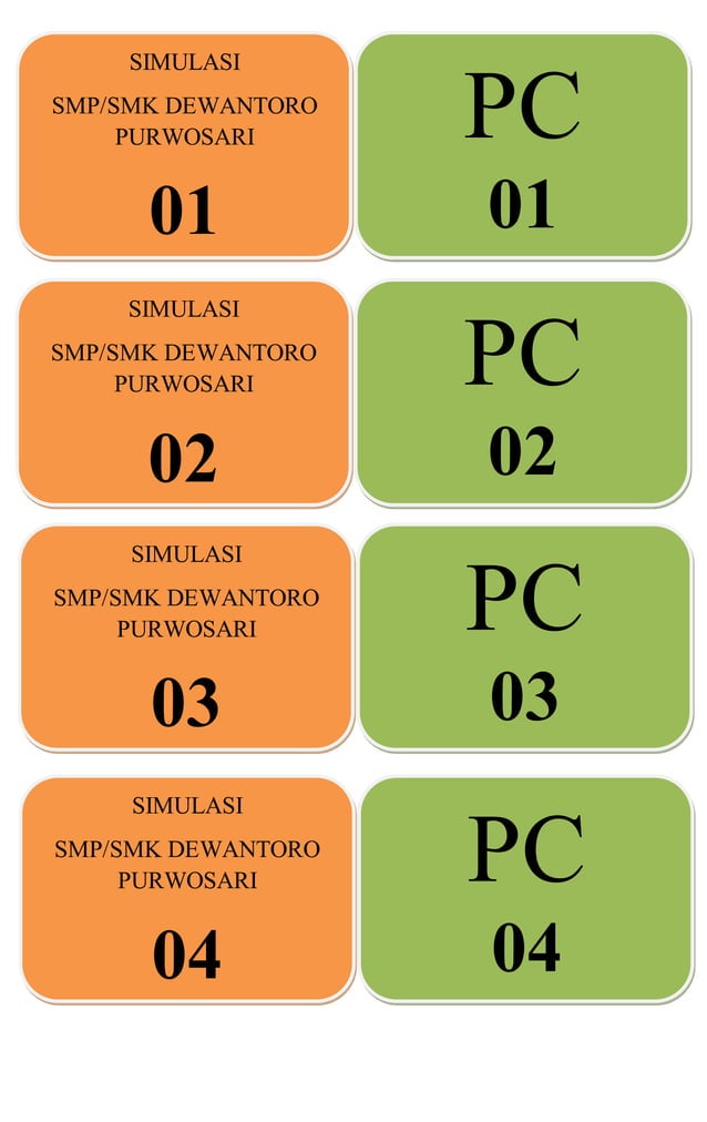Nomer urut bangku cbt smp d 2017 | PDF