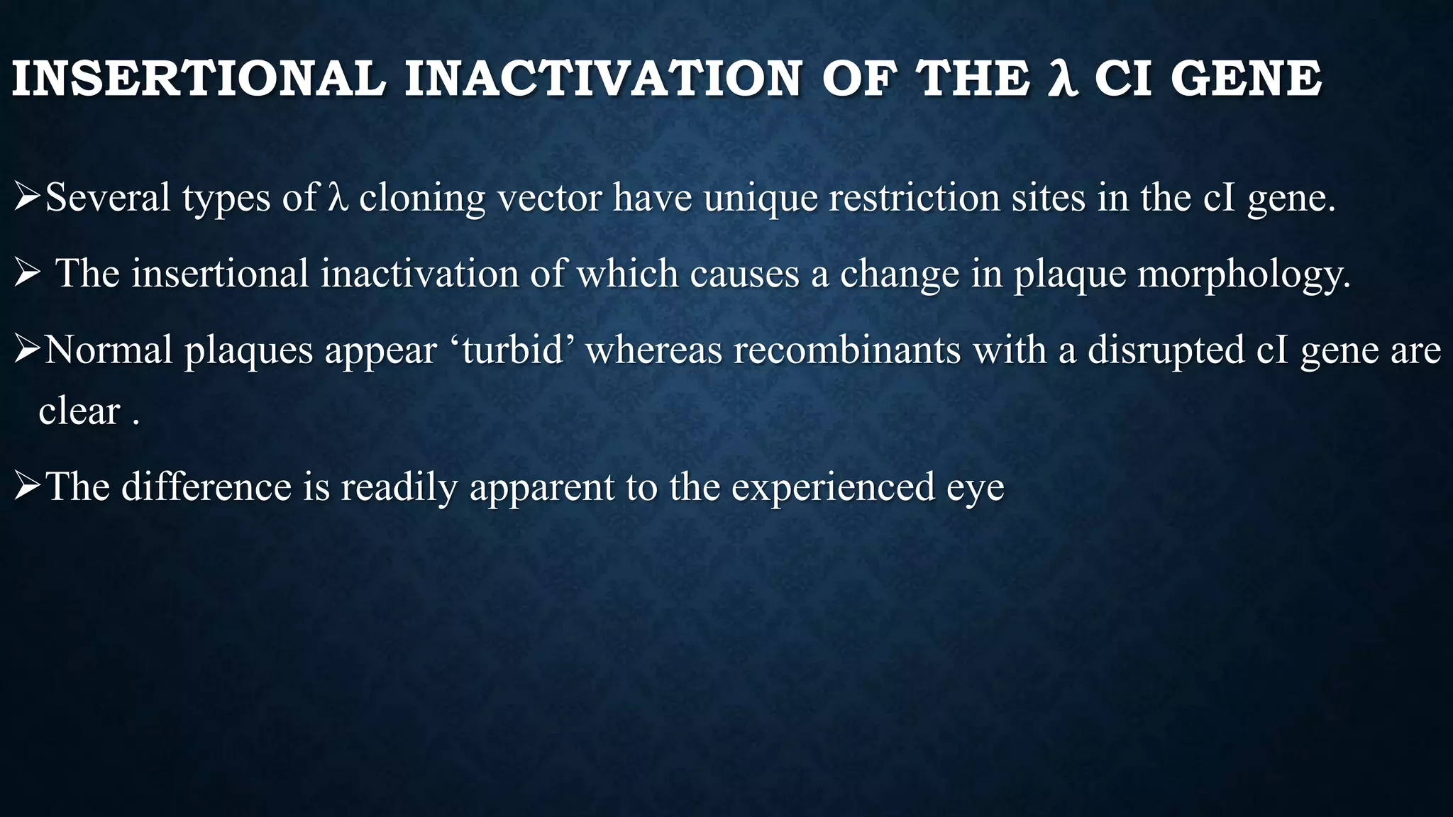 transfection and invitro packaging of phage genome | PPTX