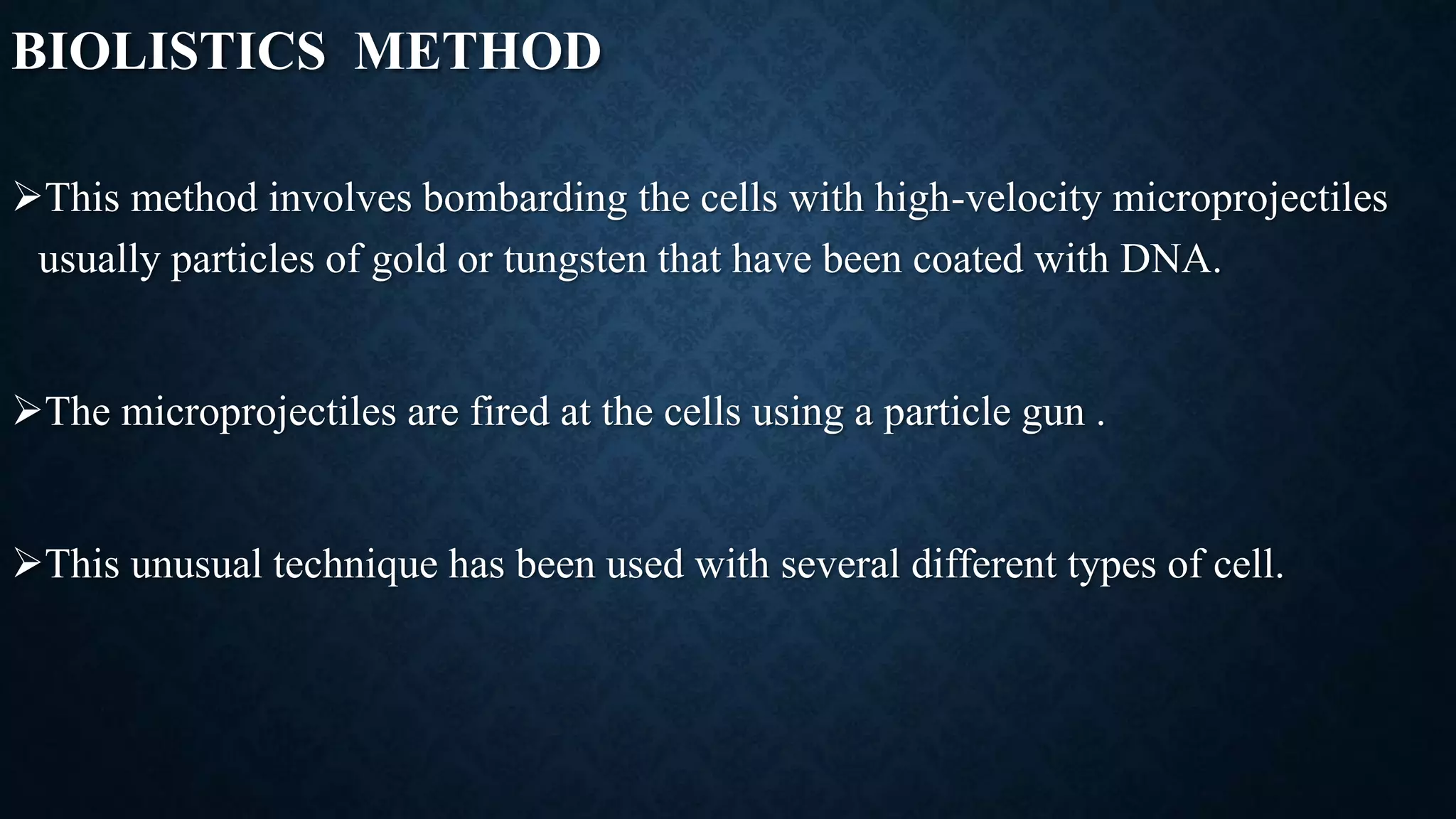transfection and invitro packaging of phage genome | PPTX
