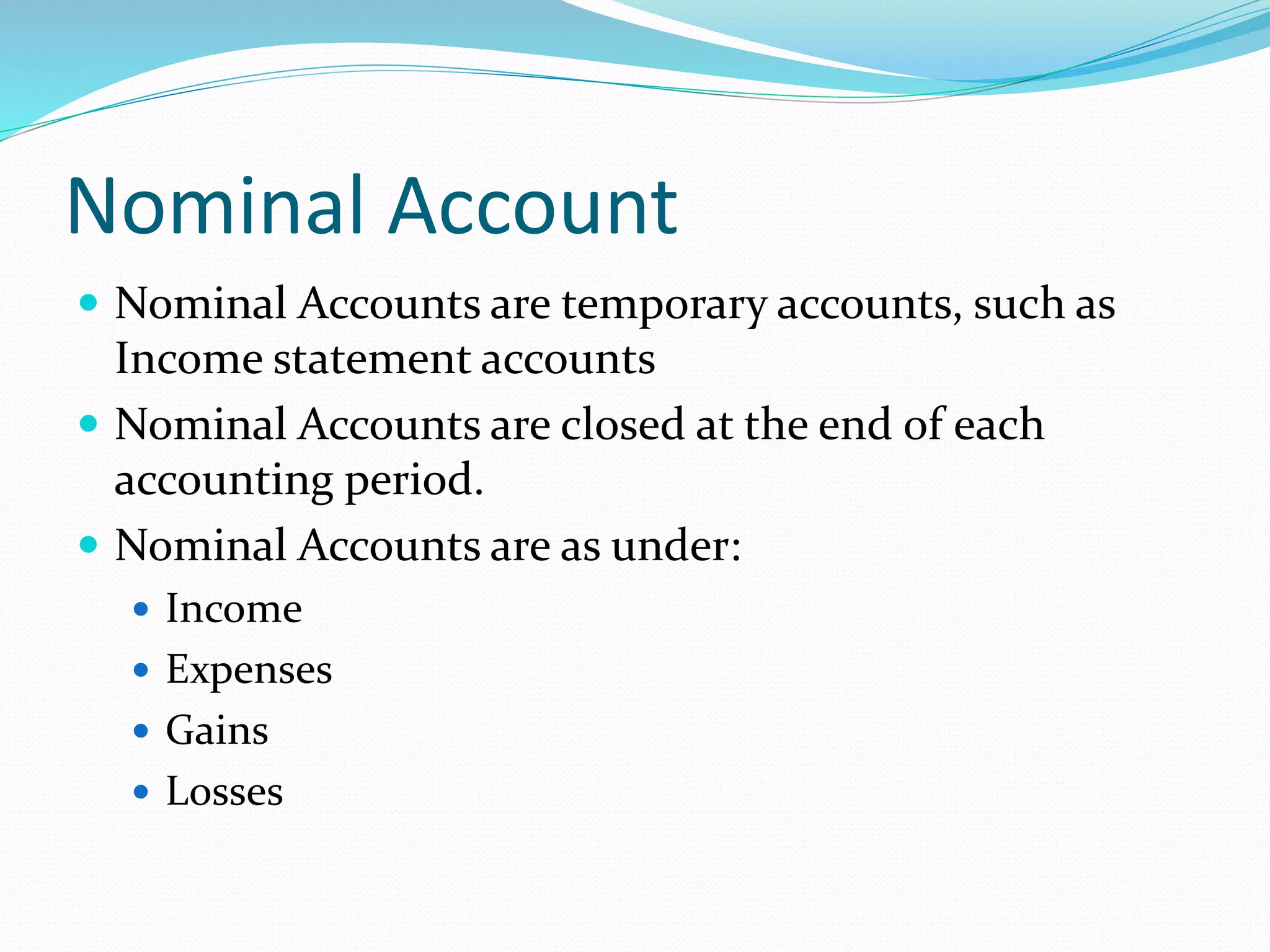 Nominal and real accounts | PPTX