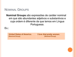 Nominal groups | PPTX