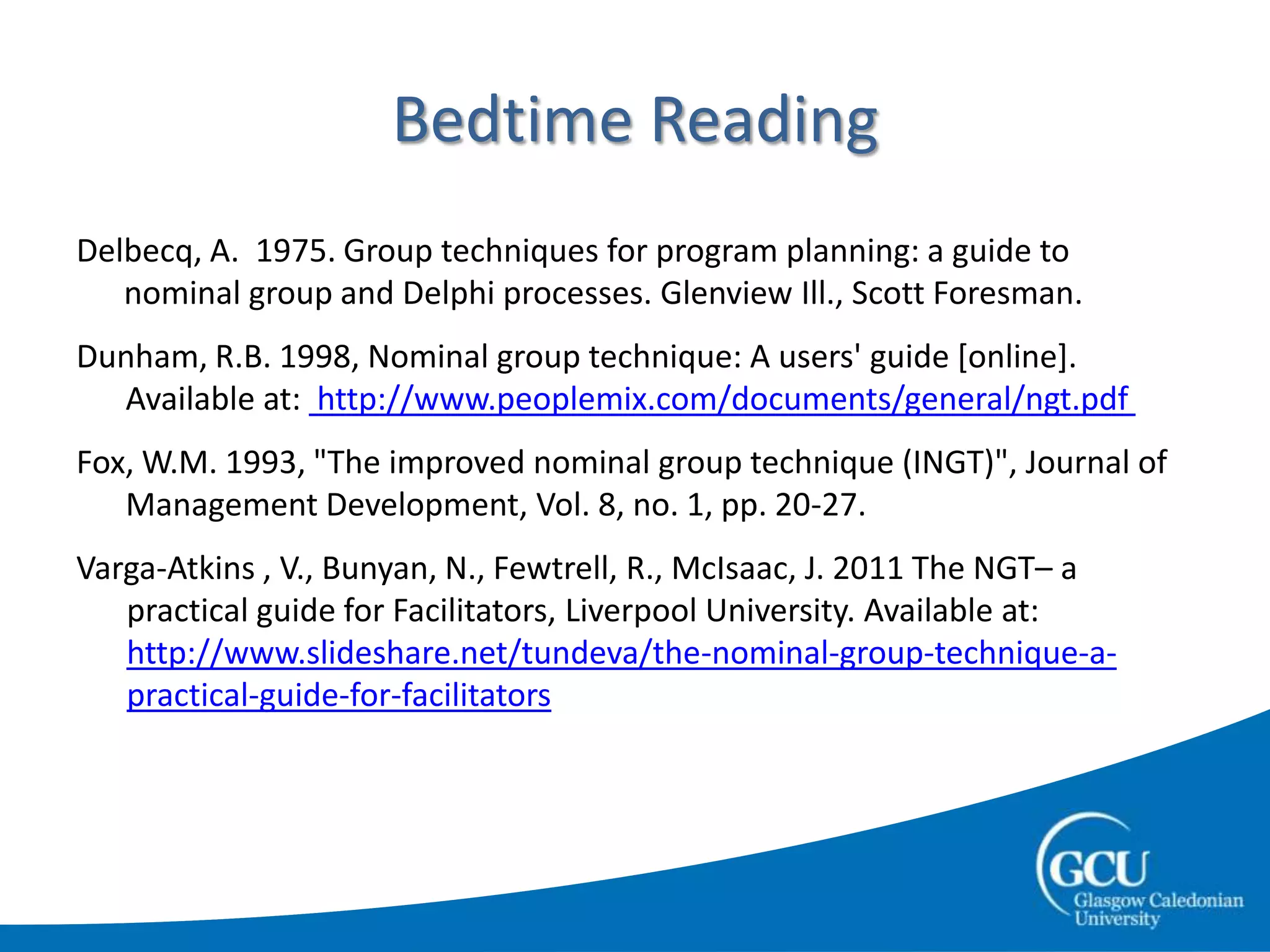 Nominal Group Technique | PPTX