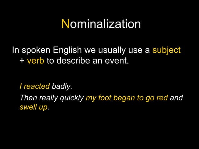 Nominalization | PPT