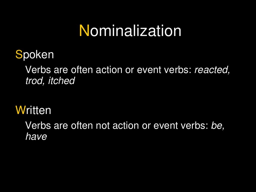 Nominalization