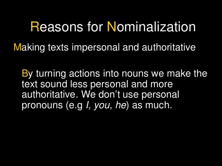 Nominalization
