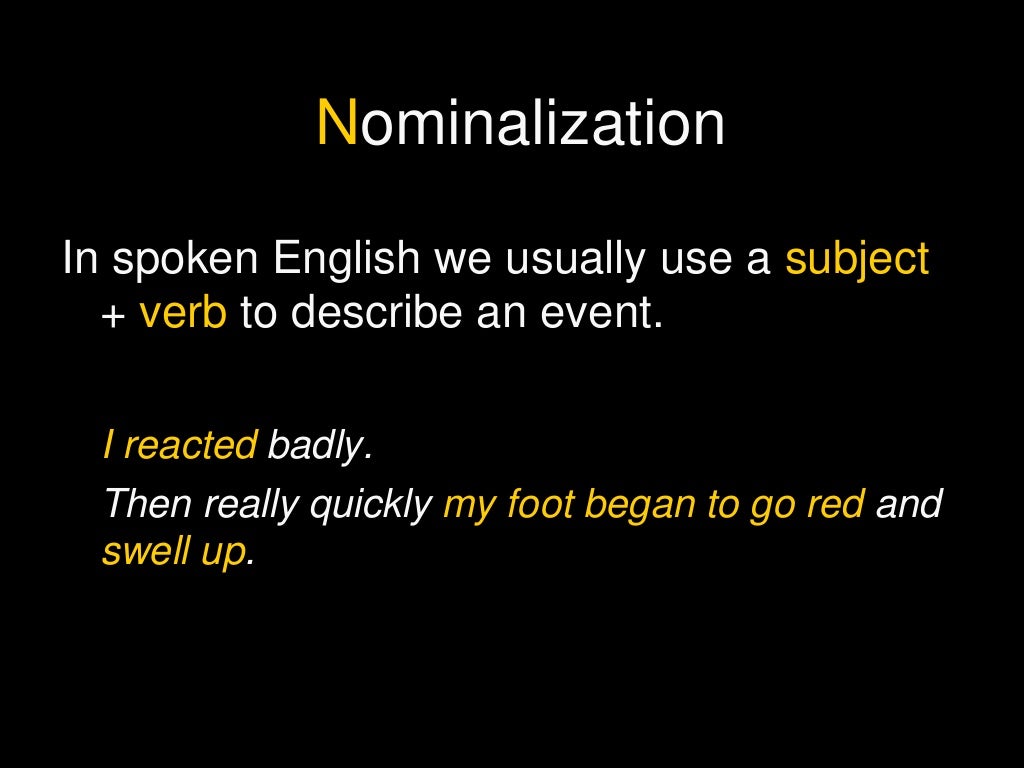 Nominalization