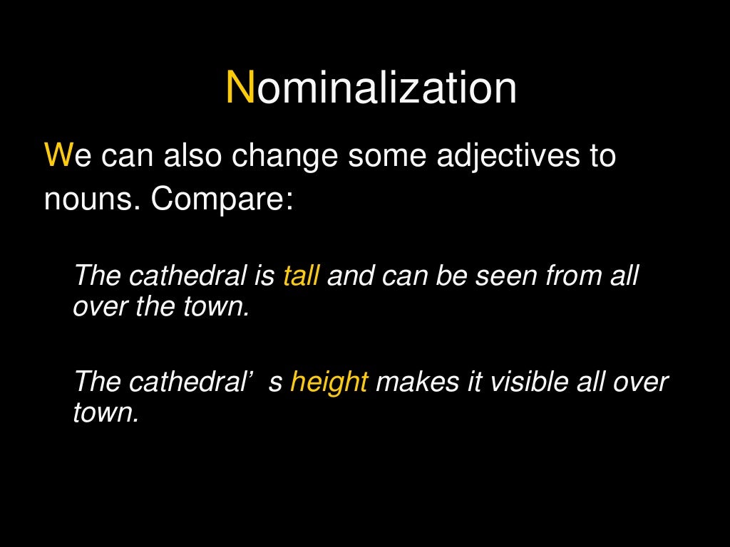 Nominalization