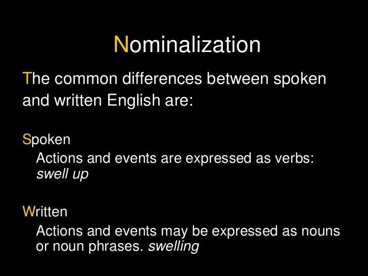 Nominalization