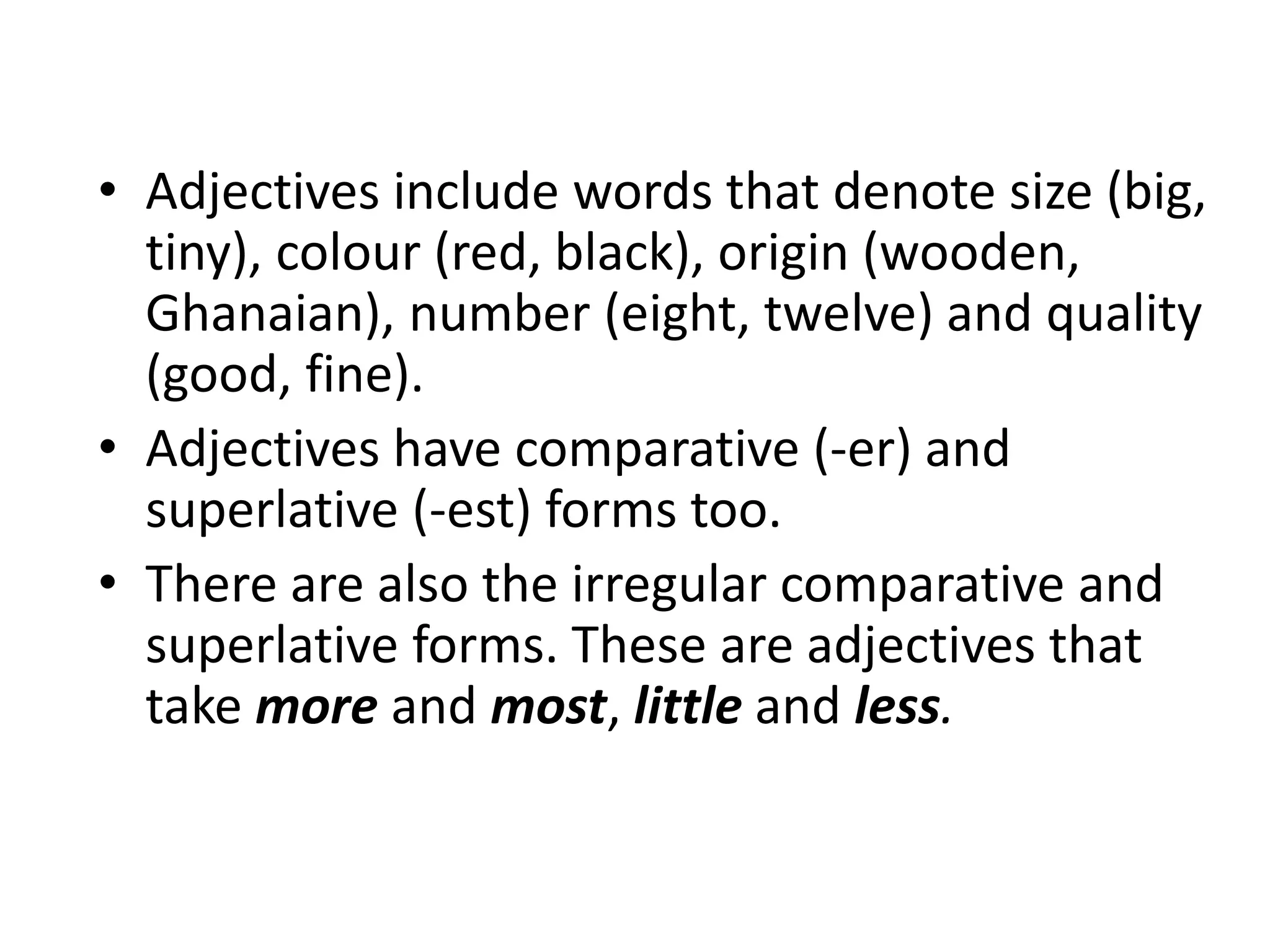 Nominalisation of adjectives | PPTX