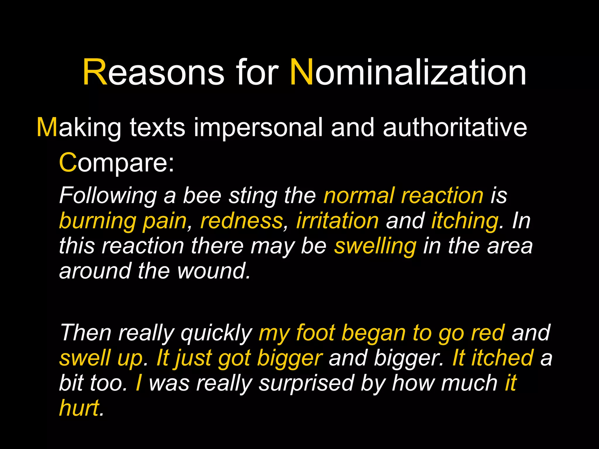 Nominalization intro | PPT